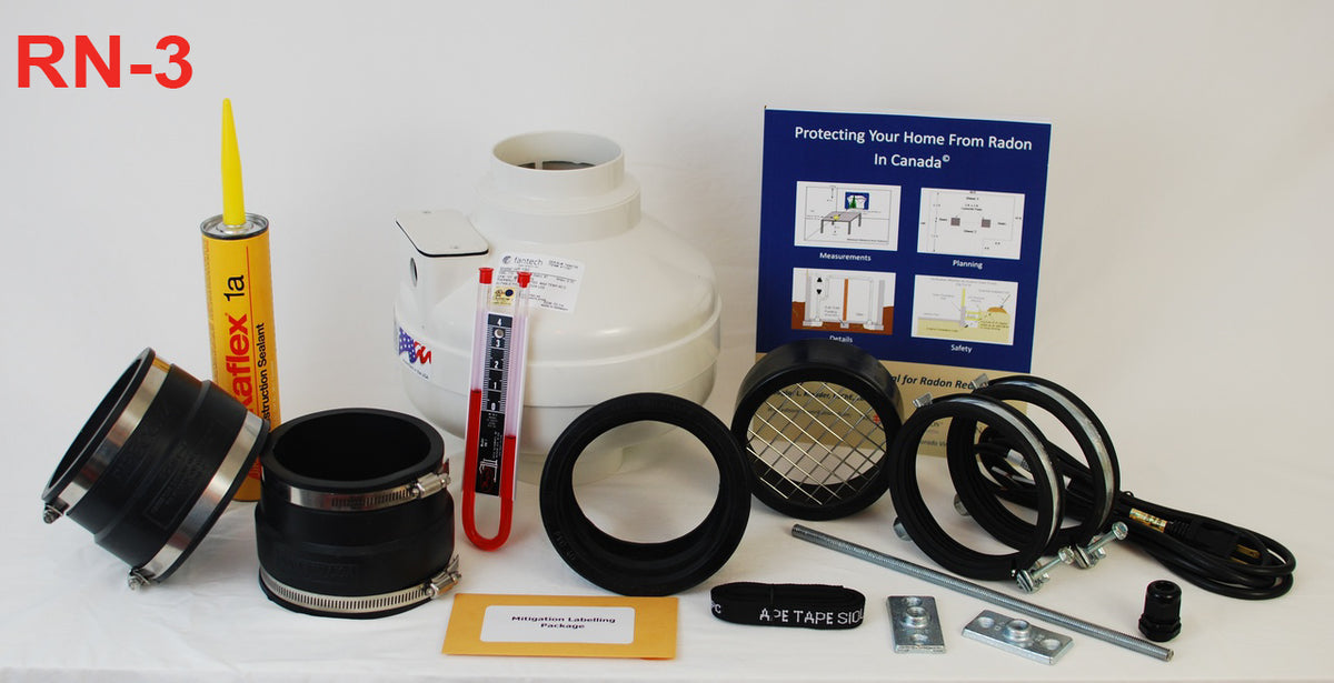 Mitigation Kit - RN3 Fan - Do-It-Yourself - Sub Slab Depressurization ...